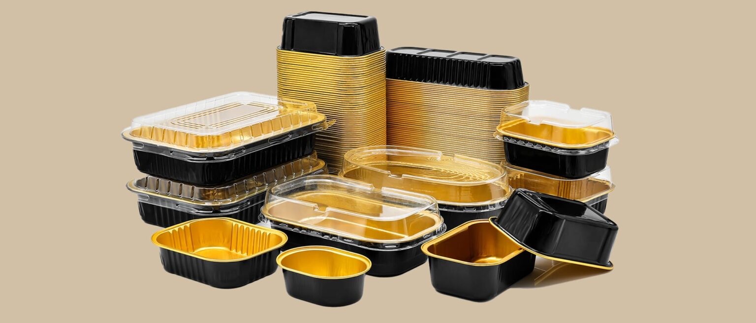 Foil Airline Food Containers For In-flight Meal Packaging - Aikoufoil