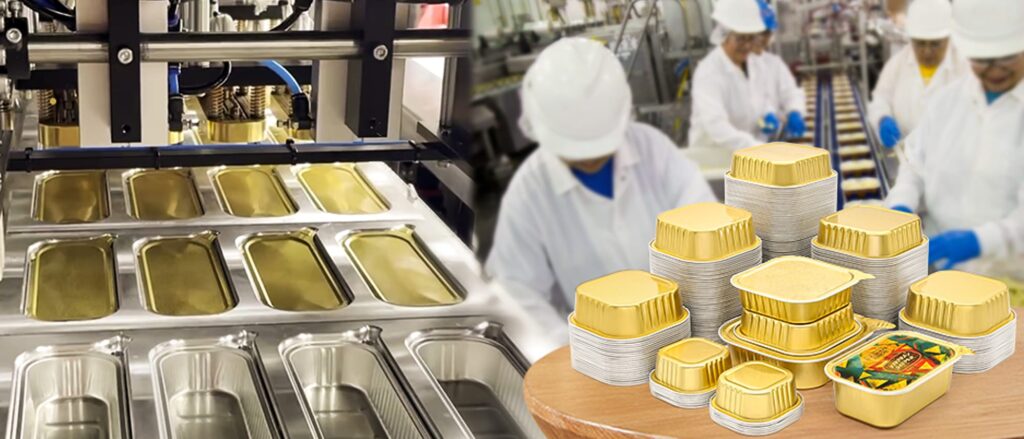 Foil Airline Food Containers For In-flight Meal Packaging - Aikoufoil